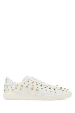 Valentino Garavani Royco Leather Low Top Sneakers - White