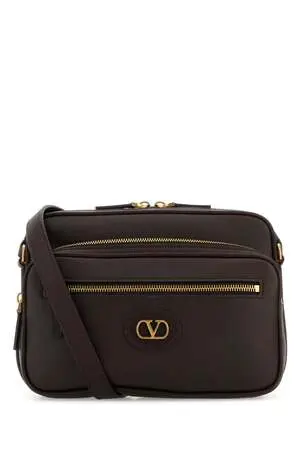 Valentino Garavani Antibes Crossbody Handbag In Leather With 24 Cm Width, 19 Cm Height, 8 Cm Depth - Brown