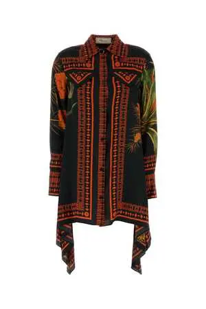 Blumarine Twill Shirt Dress - Printed