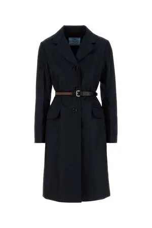 Prada Re-nylon Trench Jacket For - Blue