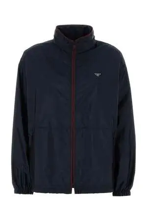 Prada Re-nylon Windbreaker Jacket - Blue