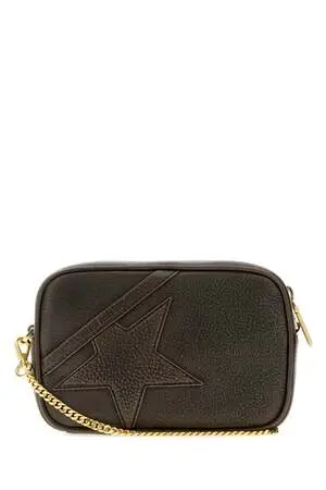 GOLDEN GOOSE Leather Mini Crossbody - Brown