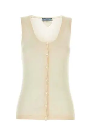 Prada Skin Cashmere-blend Vest - Pink