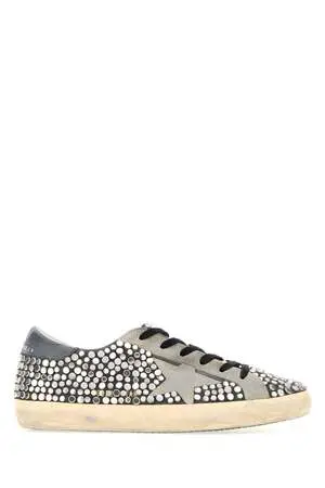 GOLDEN GOOSE Embellished Leather Superstar Sneaker