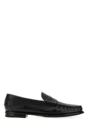 Prada 100% Calf Leather Loafers - Black