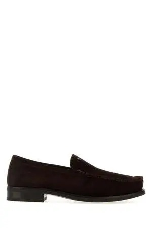Prada Suede Loafers In 100% Calf Leather - Brown