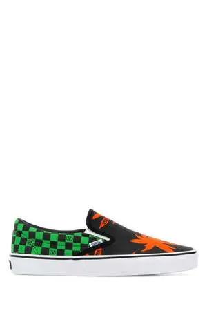 Valentino Garavani Classic Slip-on Sneakers With Printed Canvas