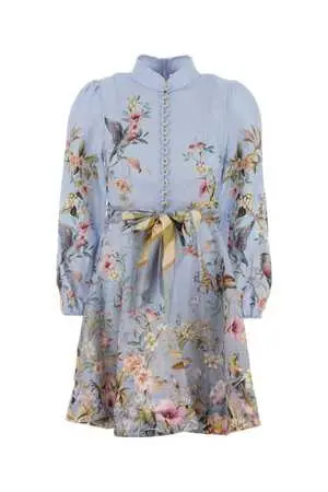 Zimmermann Printed Linen Mini Dress