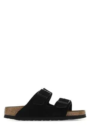 BIRKENSTOCK Arizona Suede Slippers For - Black