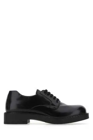 Prada Leather Lace-up Shoes - Black