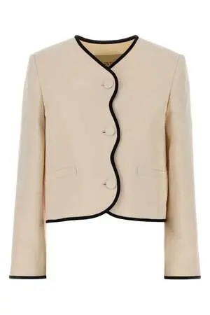 Valentino Garavani Cream Wool-blend Jacket