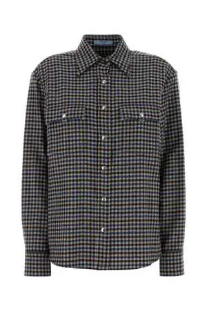Prada Embroidered Wool Shirt