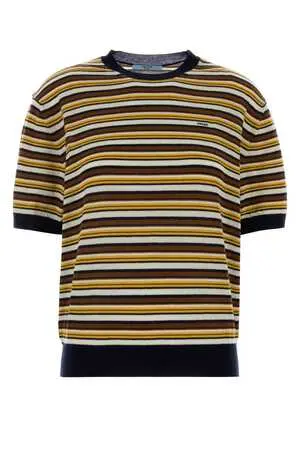 Prada Embroidered Cashmere Sweater - Stripped