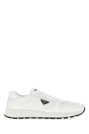 Prada Nylon And Leather Prax 2.0 Sneakers - White
