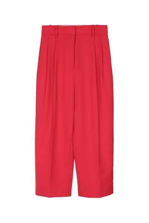 Elisabetta Franchi Tailored Pleated Wide-leg Trousers - Redpassion