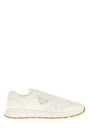Prada PRADA Re-Nylon And Suede Sneakers White