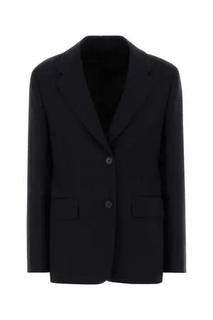 Prada Tailored Virgin Wool Blazer - Blue