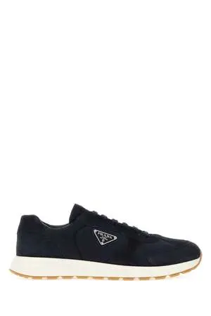 Prada PRADA Re-Nylon And Suede Sneakers Blue