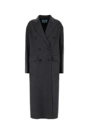 Prada Wool-cashmere Blend Jacket For - Grey