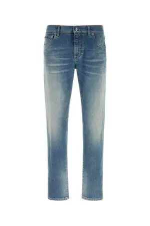 Dolce & Gabbana Stretch Denim Jeans For - Blue
