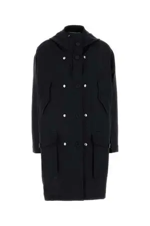 Prada Mohair-blend Overcoat For - Blue