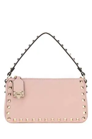 Valentino Garavani Mini Rockstud Leather Crossbody Handbag, 21 Cm X 11.5 Cm X 7.5 Cm - Pink