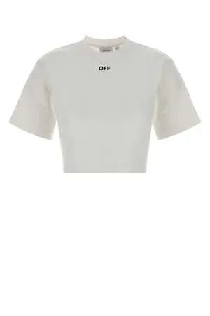 Off-White Stretch Cotton T-shirt - White