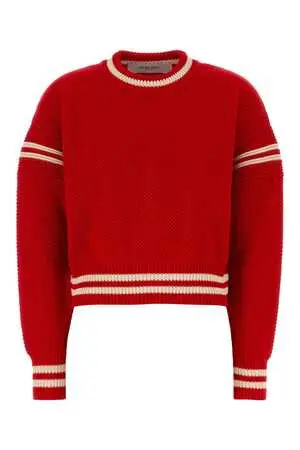 GOLDEN GOOSE Oversize Cotton Sweater For - Red