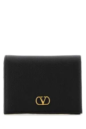 Valentino Garavani Leather Vlogo Wallet Mini