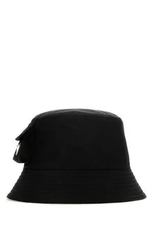 Prada Practical Re-nylon Bucket Hat - Black