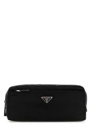Prada Re-nylon Beauty Case Mini 26 Cm X 14 Cm X 11 Cm - Black