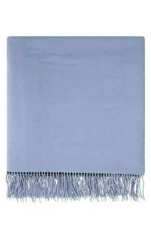 Prada Cashmere Throw Blanket 170 Cm X 145 Cm For - Light Blue