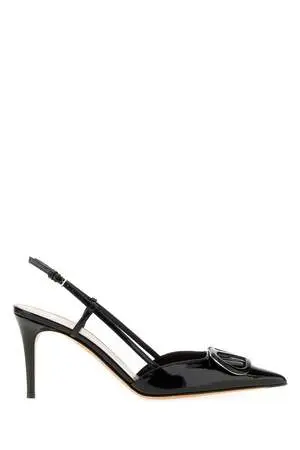 Valentino Garavani Vlogo Signature Leather Slingback Pumps - Multicoloured