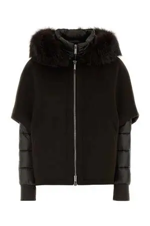 MOORER Pegasus Down Jacket With Wool-cashmere Exterior - Brown