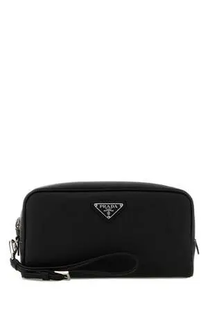Prada Leather Beauty Case Mini - Black