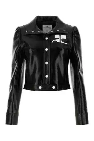 COURREGES Courrèges-style Vinyl Blazer For - Black
