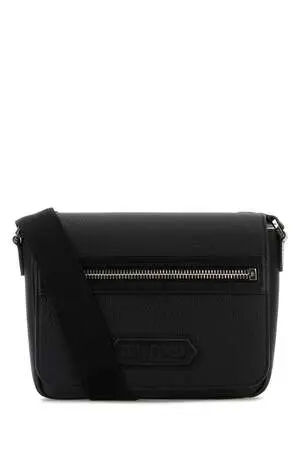 TOM FORD Mini Leather Small Traveller Crossbody Handbag - Black