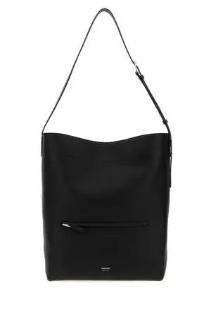 TOM FORD Leather Shopping Handbag 32cm X 42cm X 16cm With Adjustable Shoulder Strap - Black