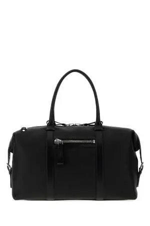 TOM FORD Leather Travel Handbag, 50 Cm Width X 33 Cm Height X 20 Cm Depth With 20 Cm Handle And 47-55 Cm Shoulder Strap - Black