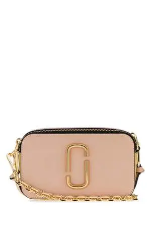 Marc Jacobs 18 Cm Leather Snapshot Crossbody Handbag With Adjustable Strap - Multicoloured