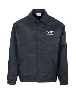 Drole De Monsieur Contemporary Nylon Overcoat - Black