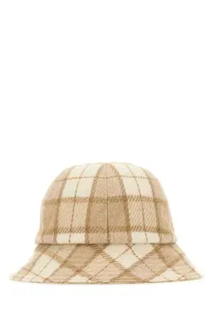 Helen Kaminski Embroidered Wool-blend Franz Bucket Hat - Checked