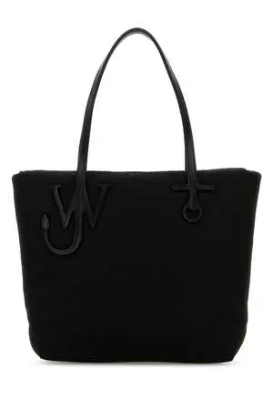 JW Anderson Puffy Anchor Shopping Handbag - Black