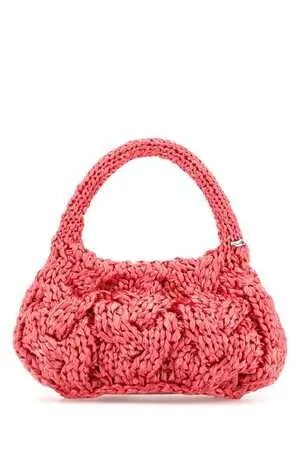 JW ANDERSON Jw Anderson Mini Cable Raffia Handbag