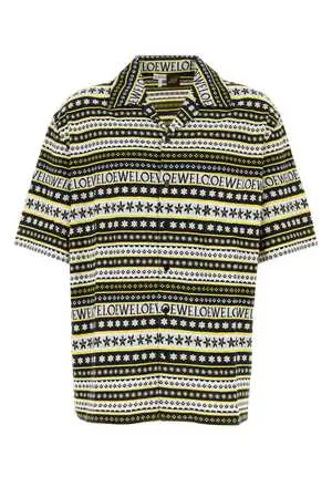 Loewe Embroidered Cotton Graphic Shirt For - Printed