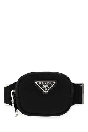 Prada Nylon Cuff With Key Rings - Black