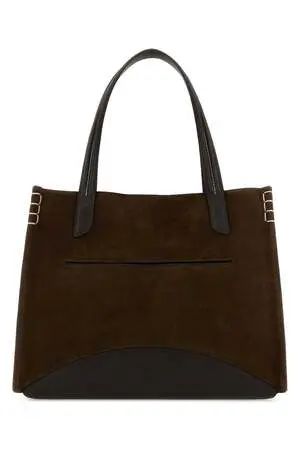 JW Anderson J. W. Anderson Suede Loafer Shopping Handbag - Brown
