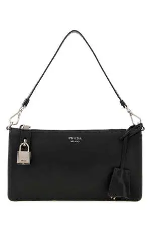 Prada Leather Card Holder - Black