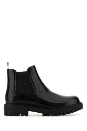 Prada Leather Ankle Boots