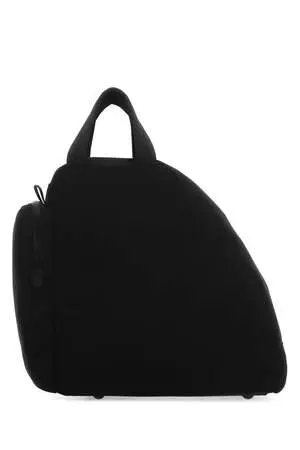 Prada Nylon Canvas Travel Handbag With Silver-tone Hardware 37 Cm X 34 Cm X 28 Cm Handle 16 Cm - Black